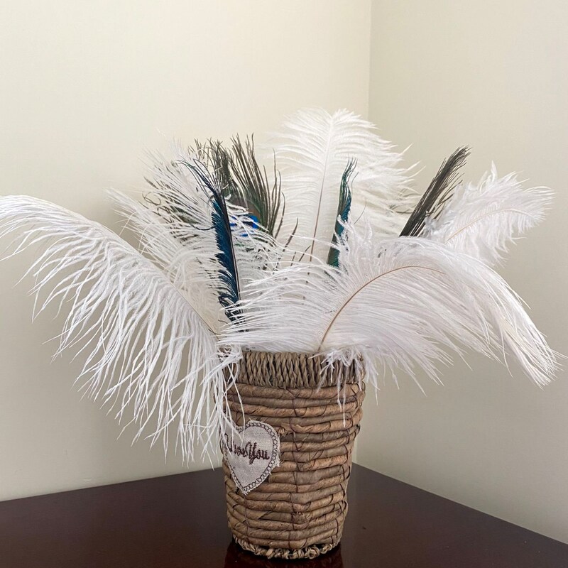 Ostrich Feather Wedding Centerpieces - Etsy