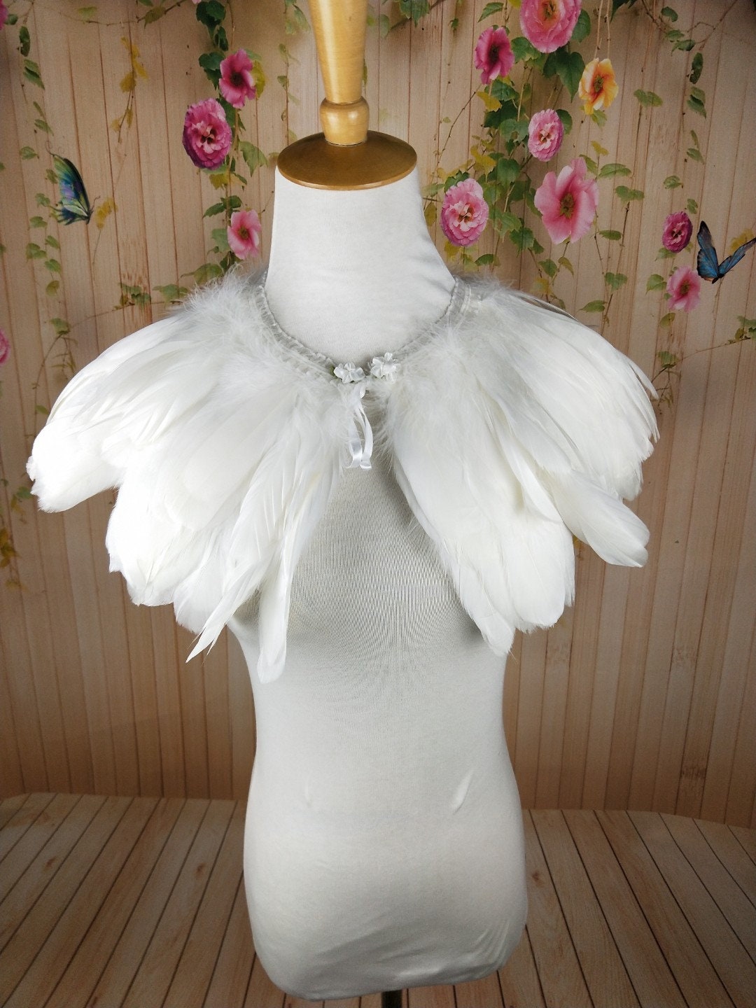 Deluxe White Feather Collar or Cape Fantasy Feather Collar - Etsy