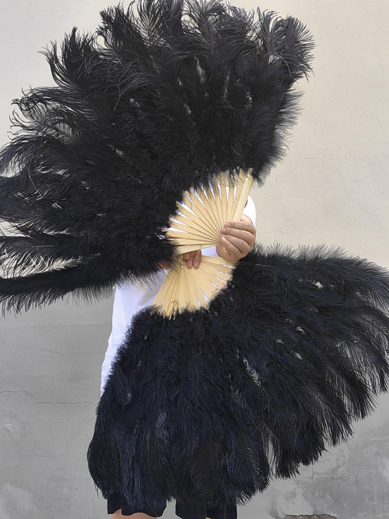 Burlesque Fans,dance Feather Fans,,ostrich Feather Fans,size ...