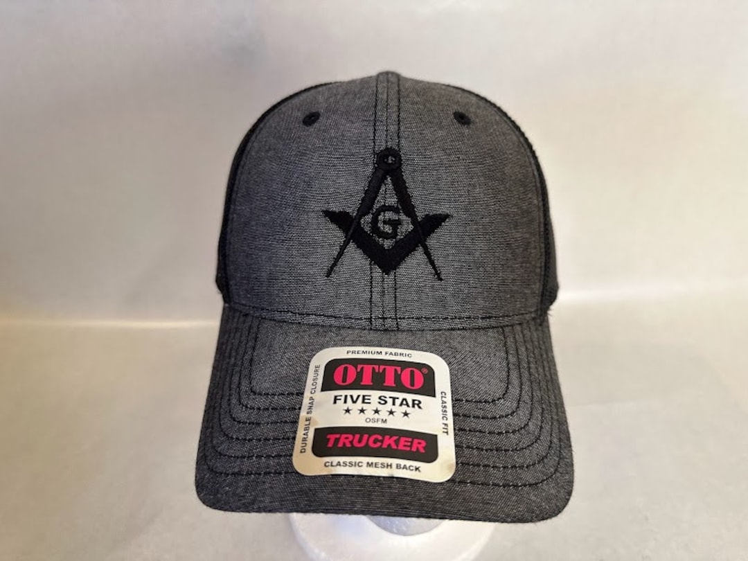 Masonic Freemason Square and Compass Masonic Custom Cap, Master Mason ...