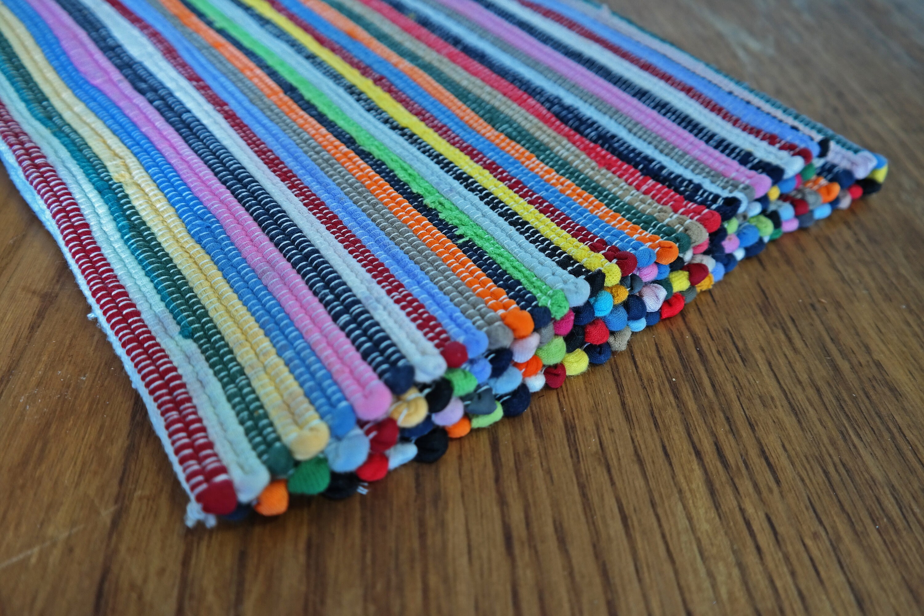 Set of 6 Multicolors Placemats Handmade Woven Placemats | Etsy