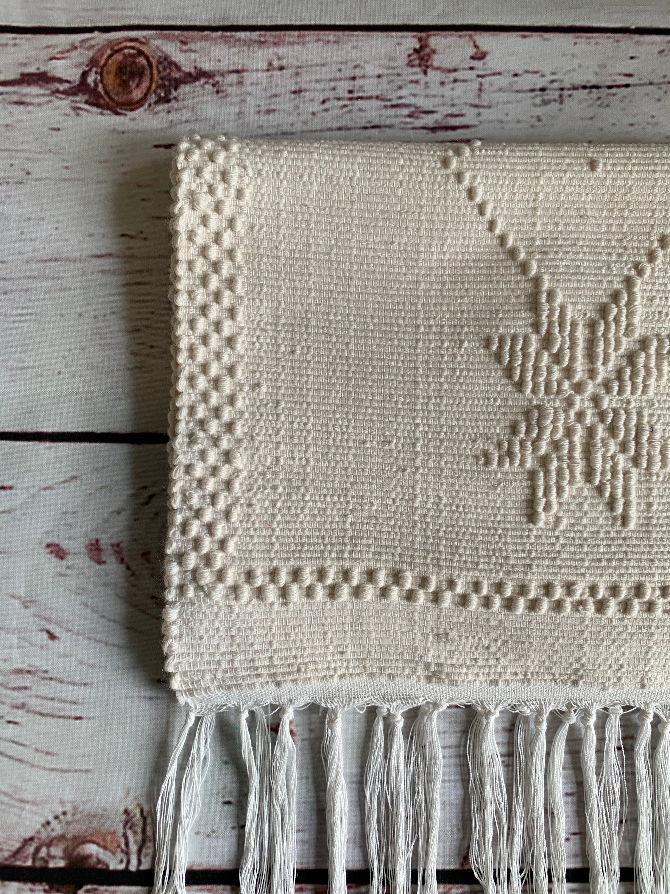 Beige Table Runner | Handmade Woven Table Runner | Home Decor | Kitchen ...