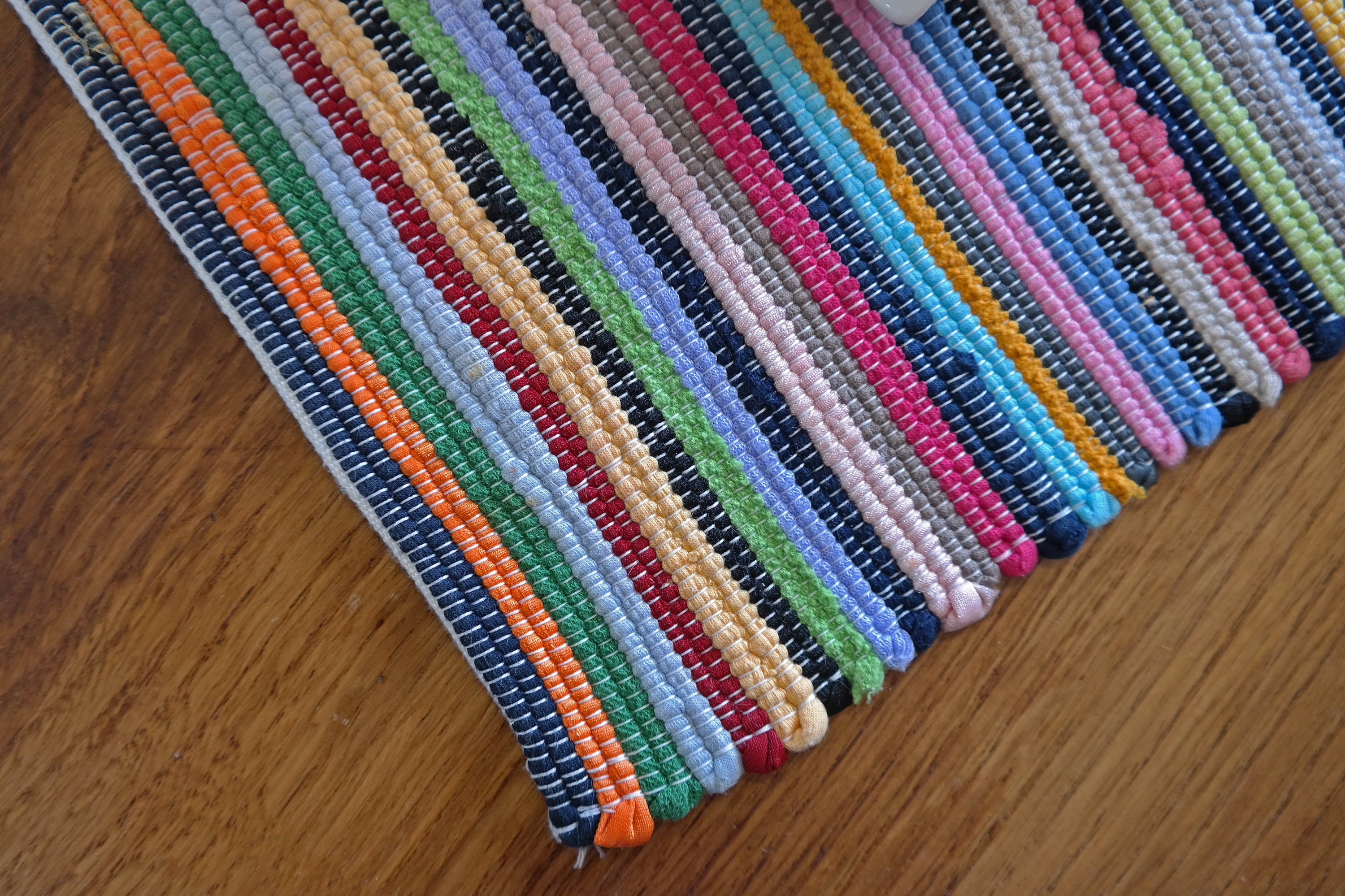 Set of 6 Multicolors Placemats Handmade Woven Placemats | Etsy