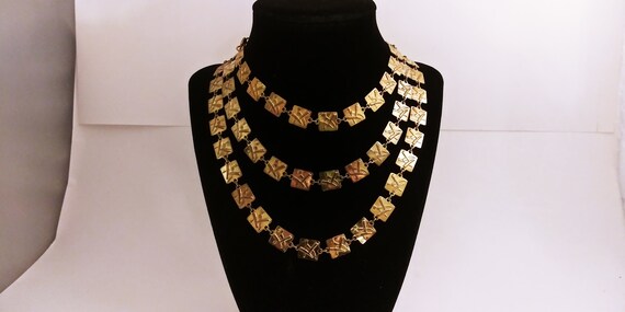 Chinese necklace, long gold chain, long gold necklace… - Gem