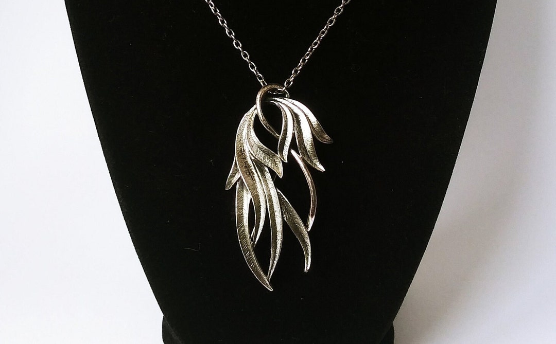 Tortolani Silver Fronds Pendant Brooch: Seaweed Pin - Etsy