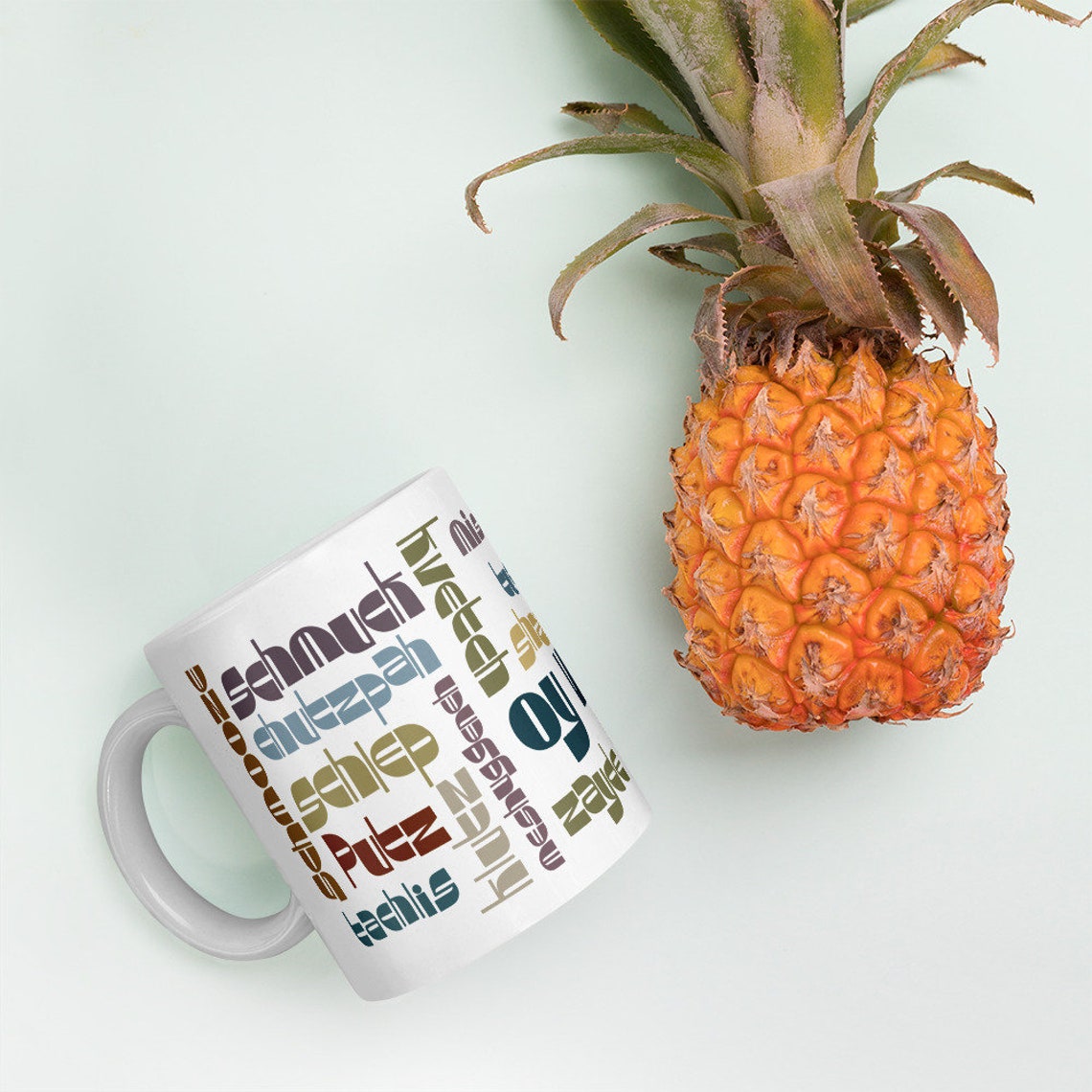 Yiddish / Jewish Slang, 22 Yiddish Words Mug, Hanukkah Mug - Etsy