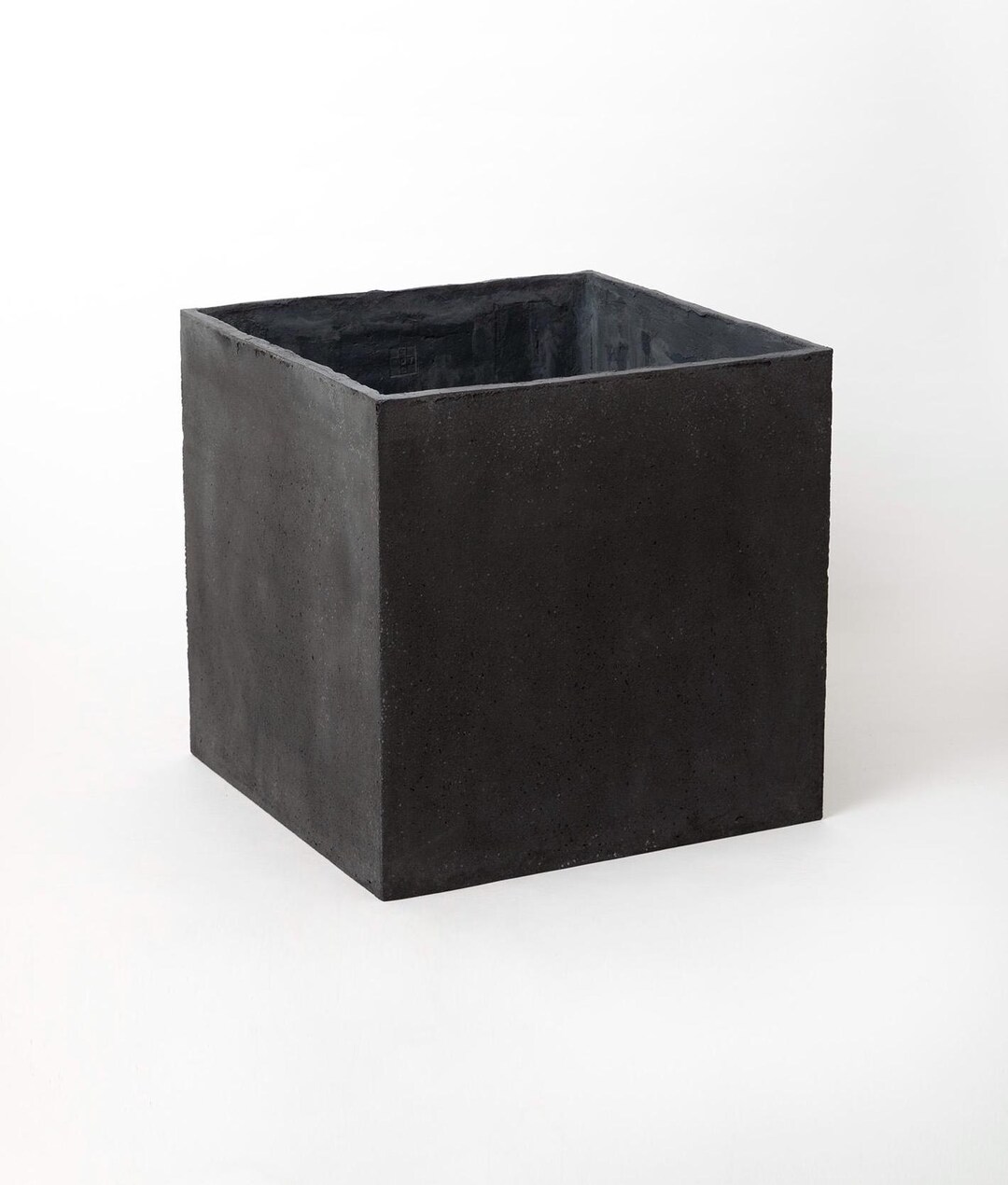 Dark Gray 18" Cubed Concrete Planter - Etsy