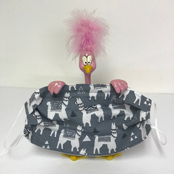 Llama Face Mask - Etsy