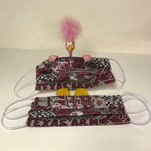 Set of Three, Mens texas A&M, Face Masks - Etsy UK