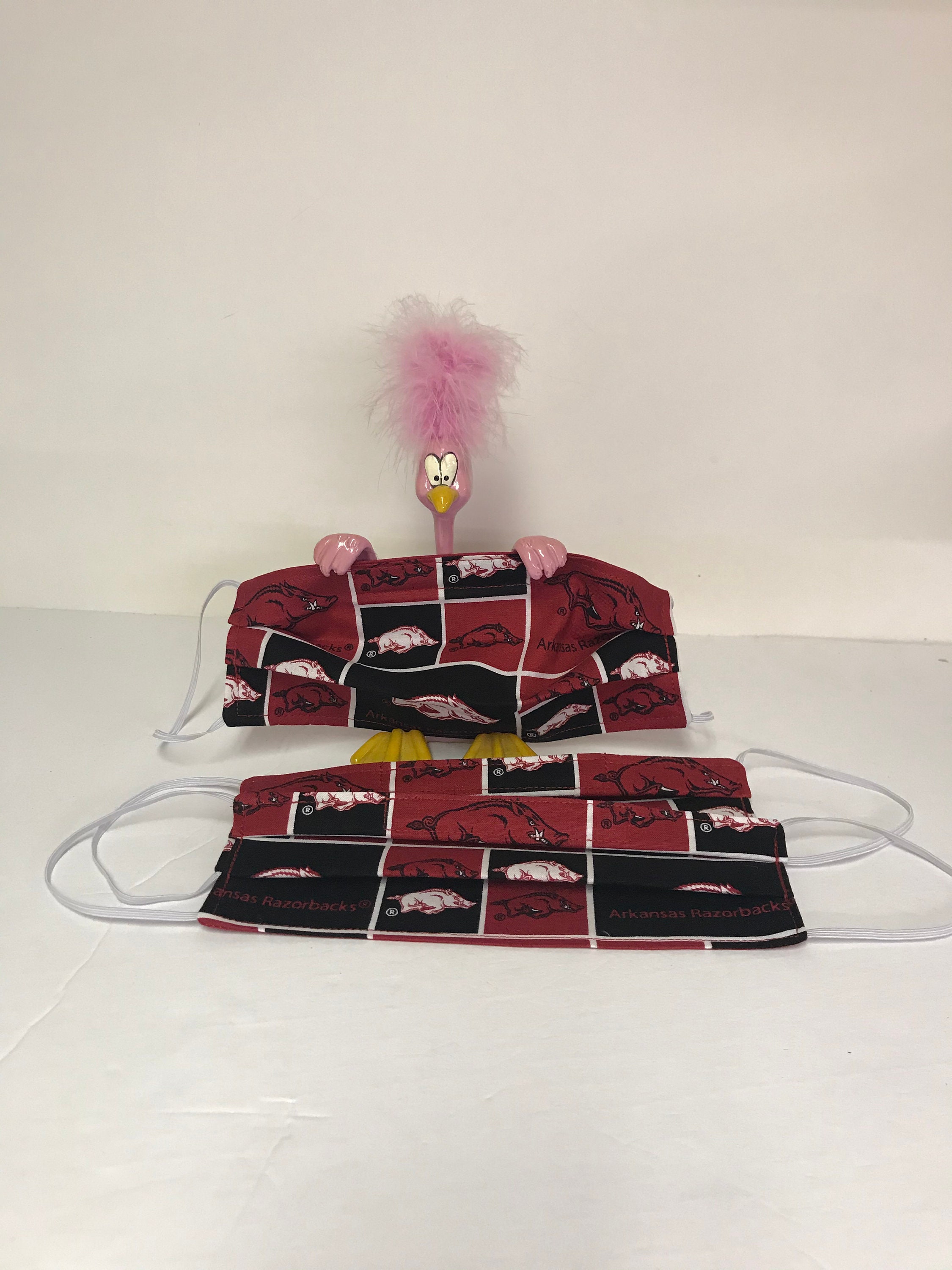 Set of Three, Men's Arkansas Razorbacks Face Masks - Etsy España