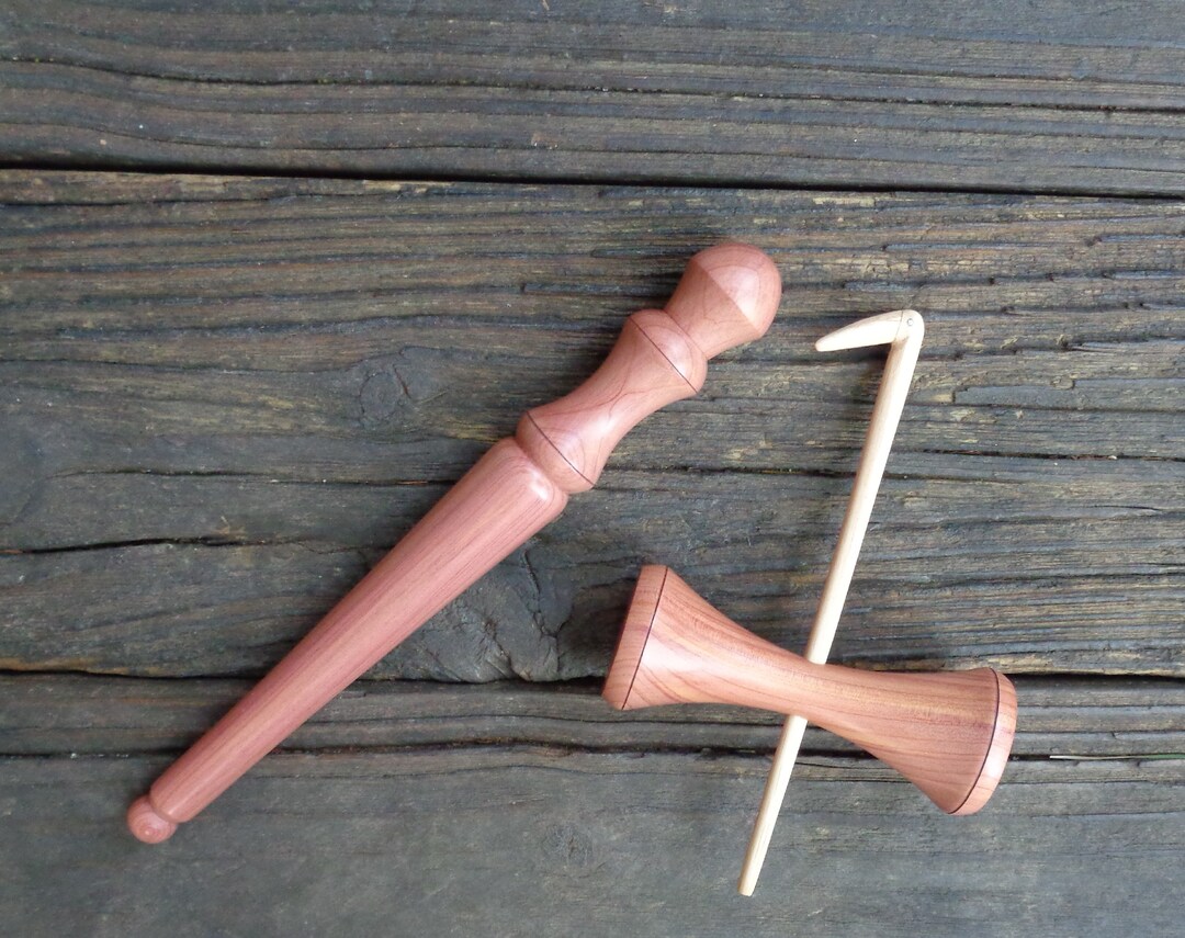 Basque Spindle & 9" Nostepinne - Matching Pair - Drop Spindle - El Huso ...