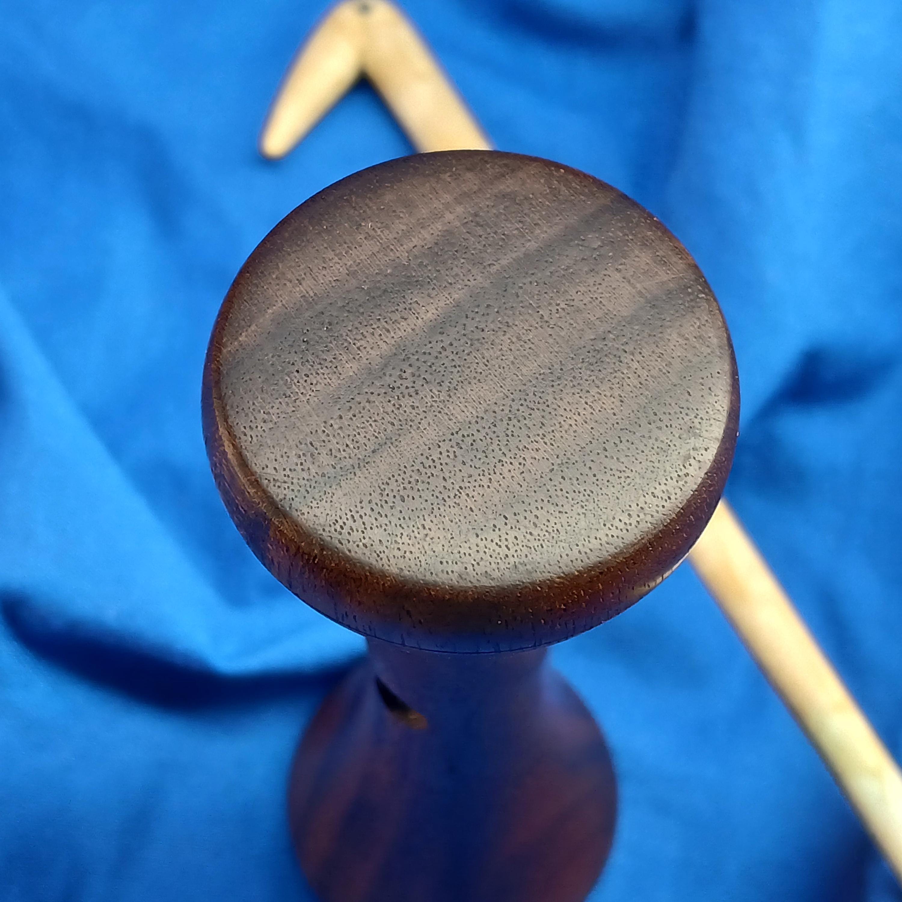 Walnut Basque Drop Spindle: Hand Carved Txoatile for Spinning - Etsy
