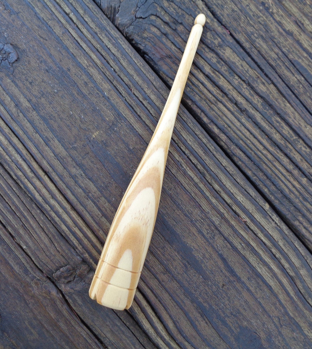 Pine Dealgan Drop Spindle: Scottish Hand Spinning Tool - Etsy