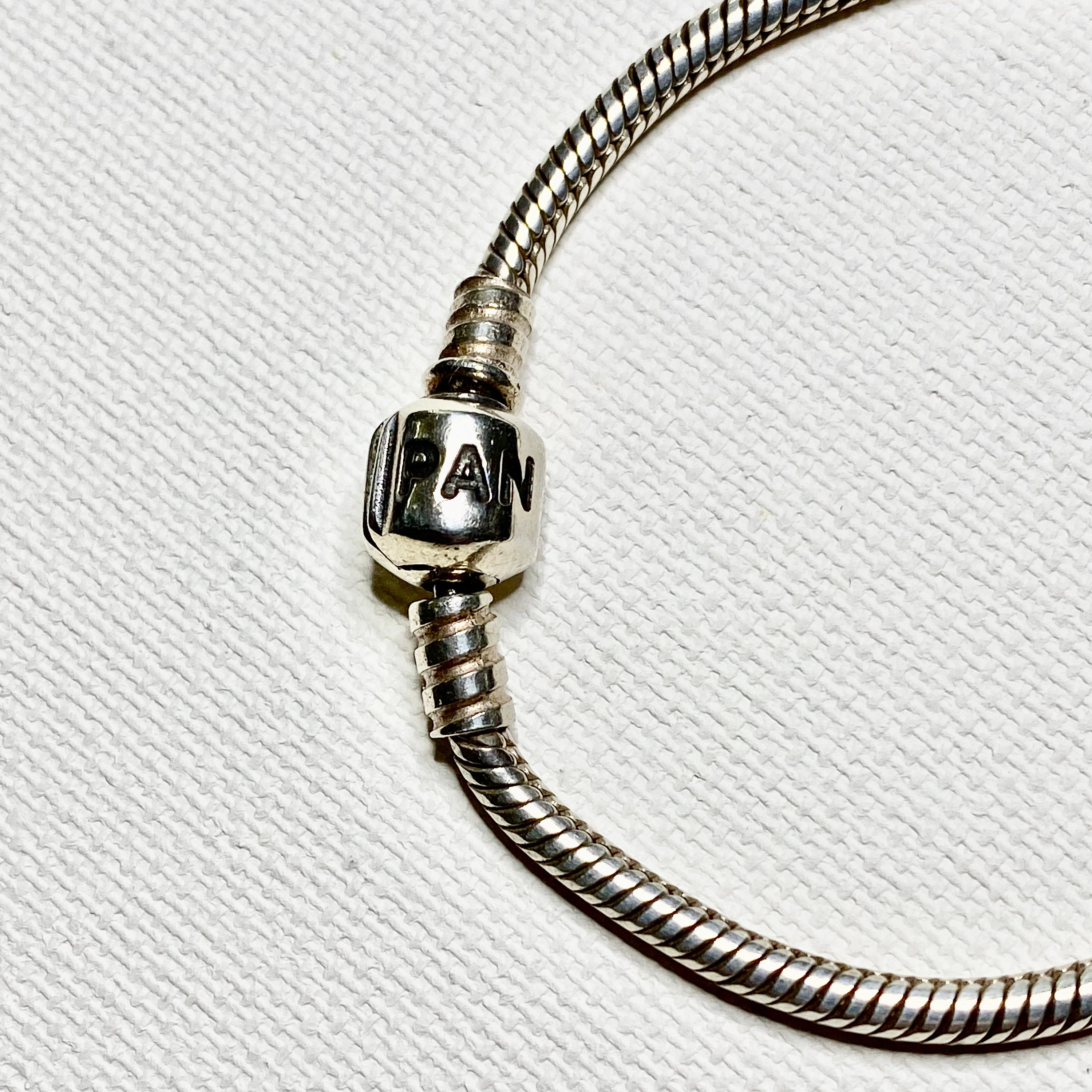 Pandora Sterling Silver Classic Snake Chain Signature Bracelet ...