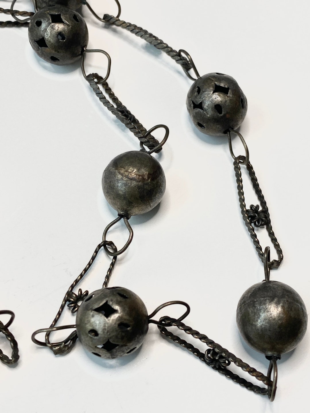 Paper Clip Necklace Jewelry Making Repair Repurpose Beads Chain Links ...