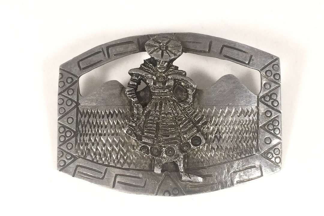 Peruvian Sterling Silver Pin Folklore Quechua Woman With One Foot Old ...