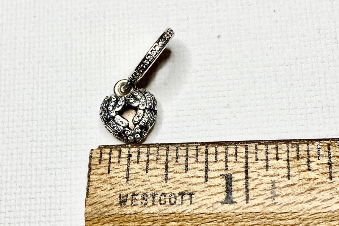 Authentic Pandora Heart Locket Rhinestone Keepsake Vintage | Etsy