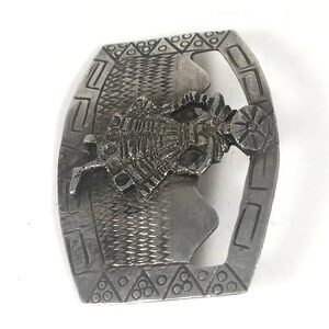 Peruvian Sterling Silver Pin Folklore Quechua Woman With One Foot Old ...