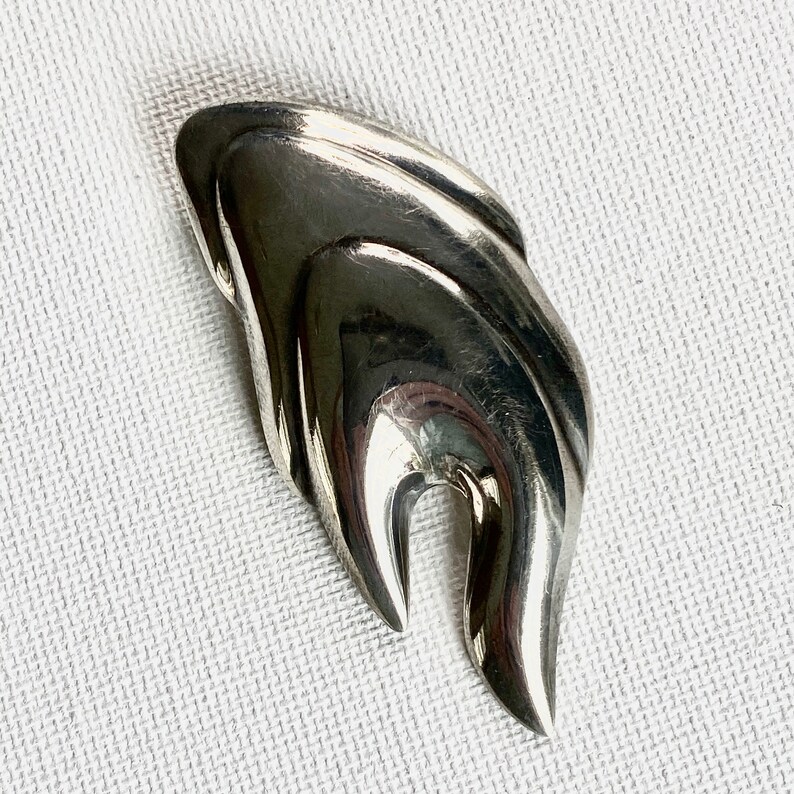 Sterling Silver Modernist Brooch Vintage Abstract Art Jewelry - Etsy
