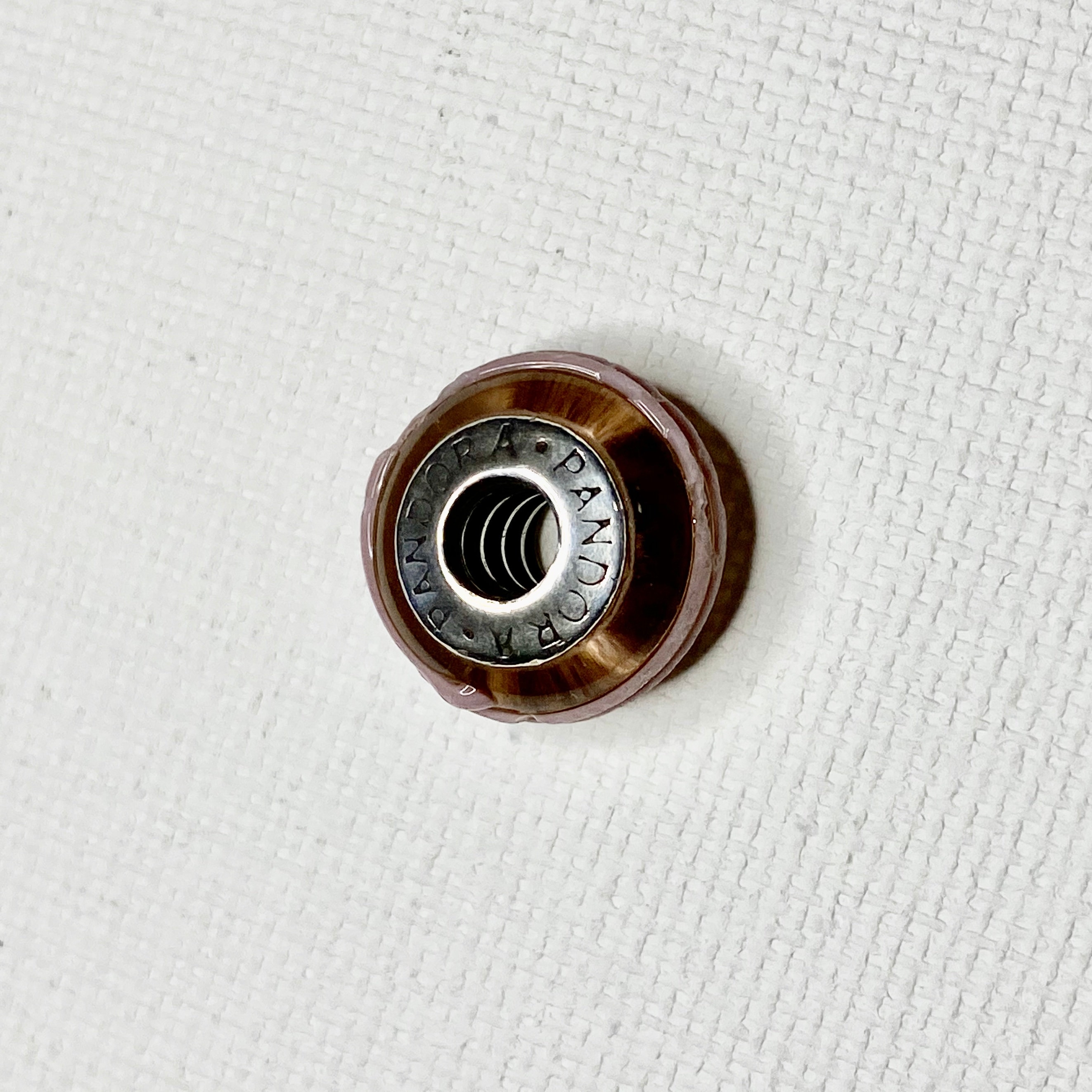 Authentic Pandora Charm Pastel Pink Stripes Glass Bead | Etsy