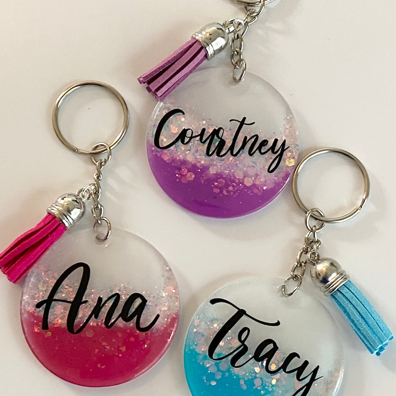Custom Resin Keychain - Etsy