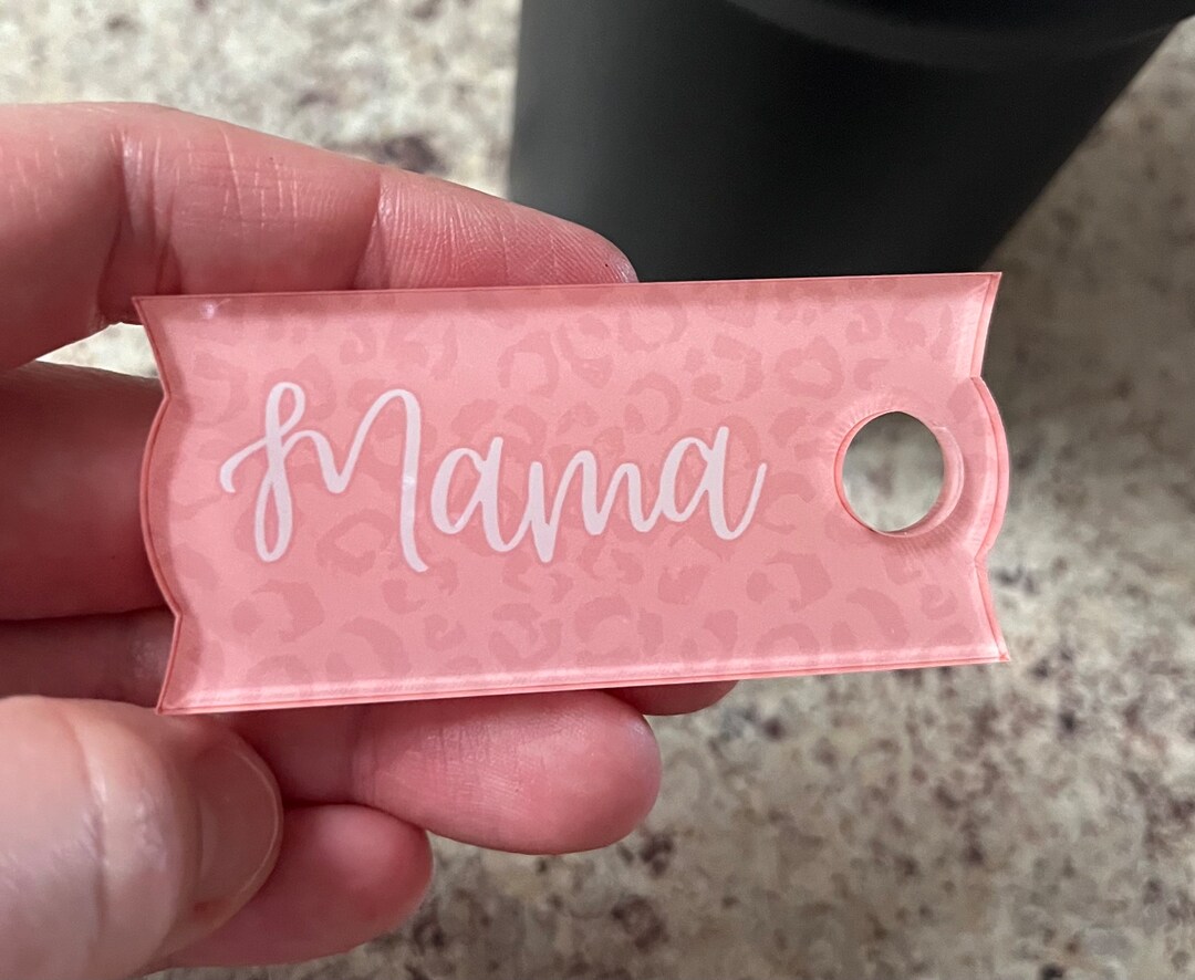 40oz 30oz Stanley Name Plate, Pink Leopard Stanley Plate, Leopard Name ...