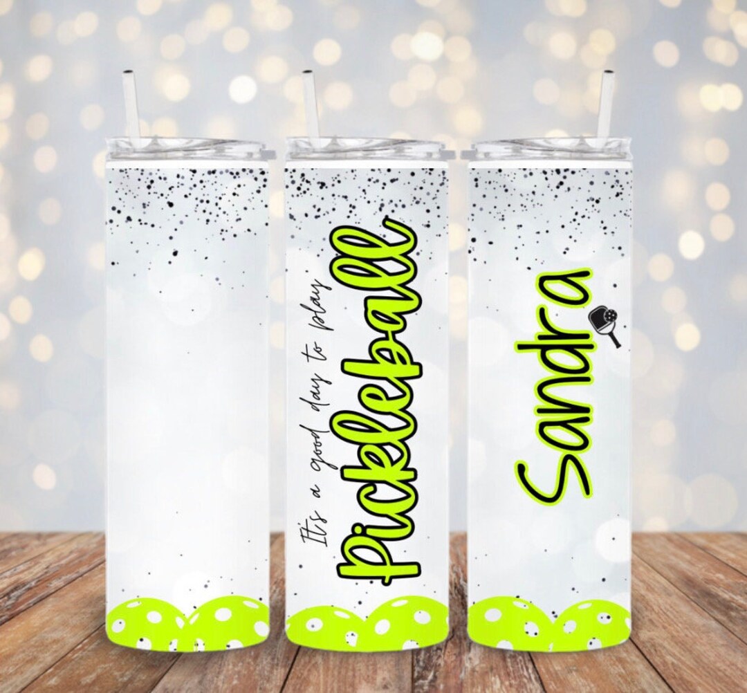 Pickleball Tumbler, 20oz Pickleball Personalized Cup, Pickleball Player ...