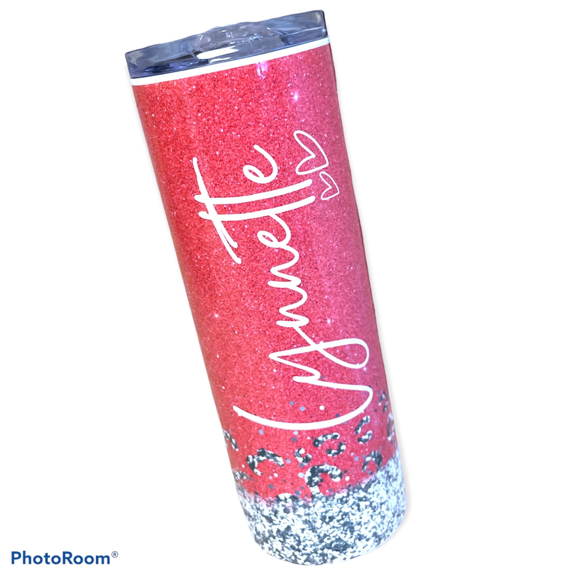 Hot Pink Faux Glitter Cup20oz Personalized Birthday - Etsy