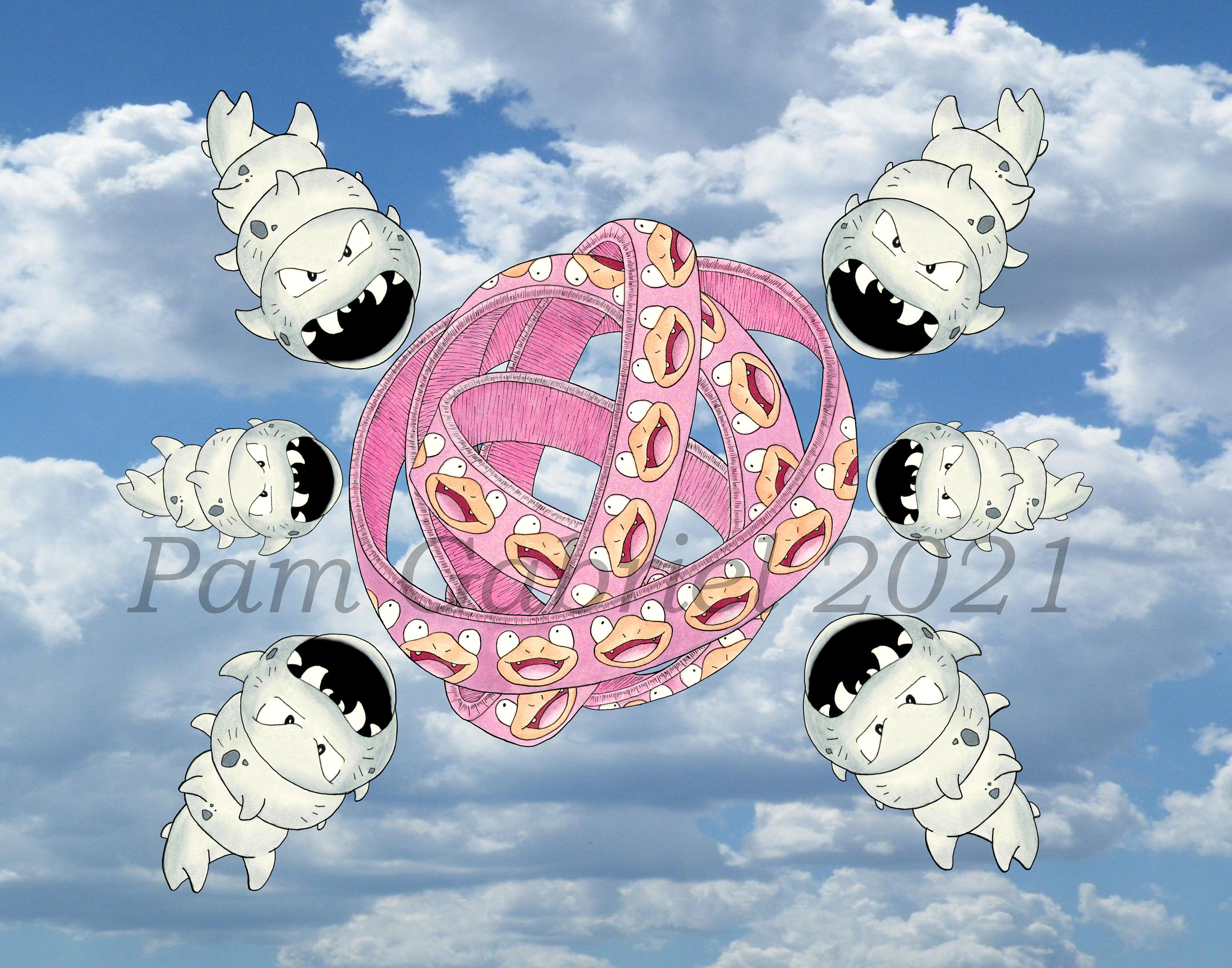 Biblically Accurate Angel Pokemon Slowbro Inspired High - Etsy