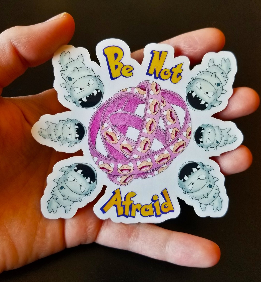 Biblically Accurate Pokemon Inspired Slowbro Angel Clear Vinyl Sticker ...