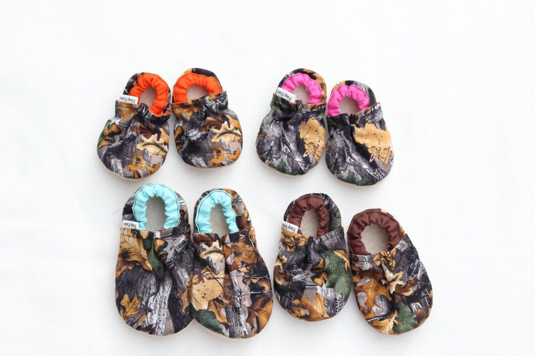 Camo Baby Booties, Realtree Baby Shoes, Camo Boy Booties, Pink Camo ...