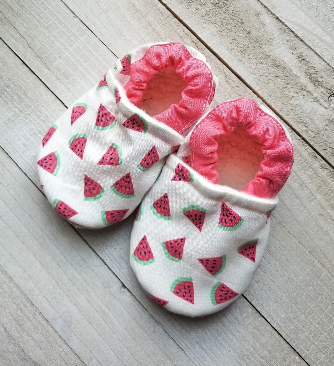 Watermelon Baby Booties, Cute Baby Shoes, Baby Booties, Melon Booties ...