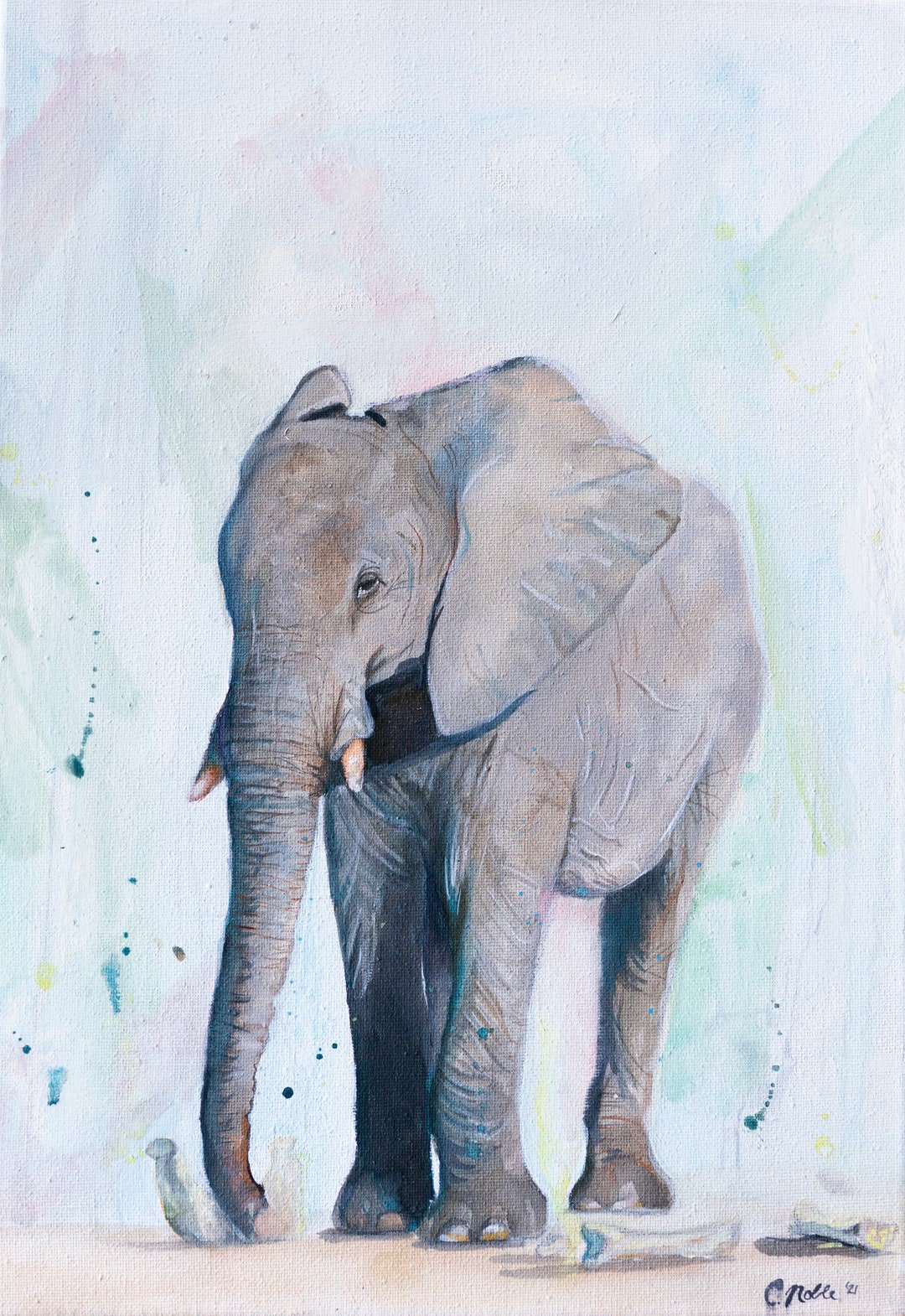 Grieving Elephant - Etsy