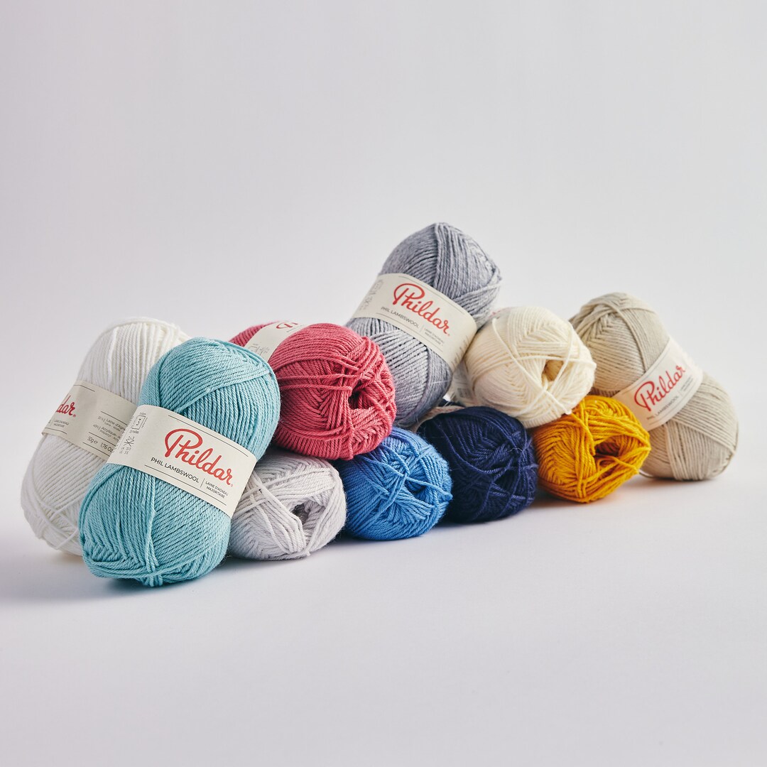 Superwash Wool Yarn Phildar Lambswool, Soft Baby Wool Yarn for Knitting ...
