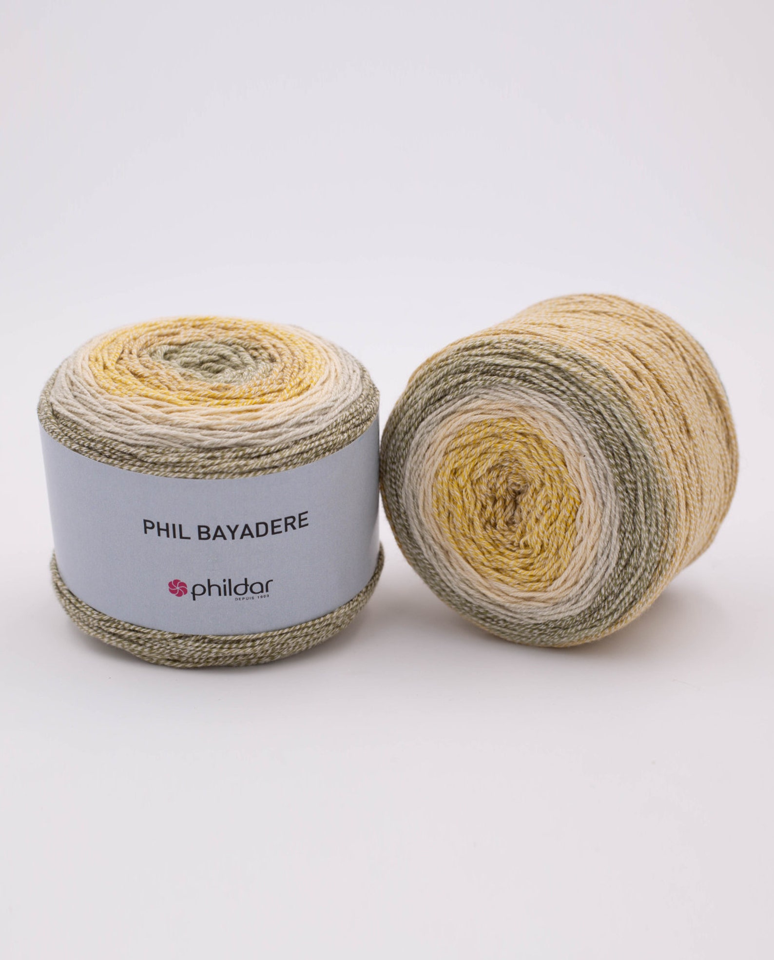 Rainbow Variegated Cotton Yarn, Self Striping Cotton Yarn, Phildar Phil ...