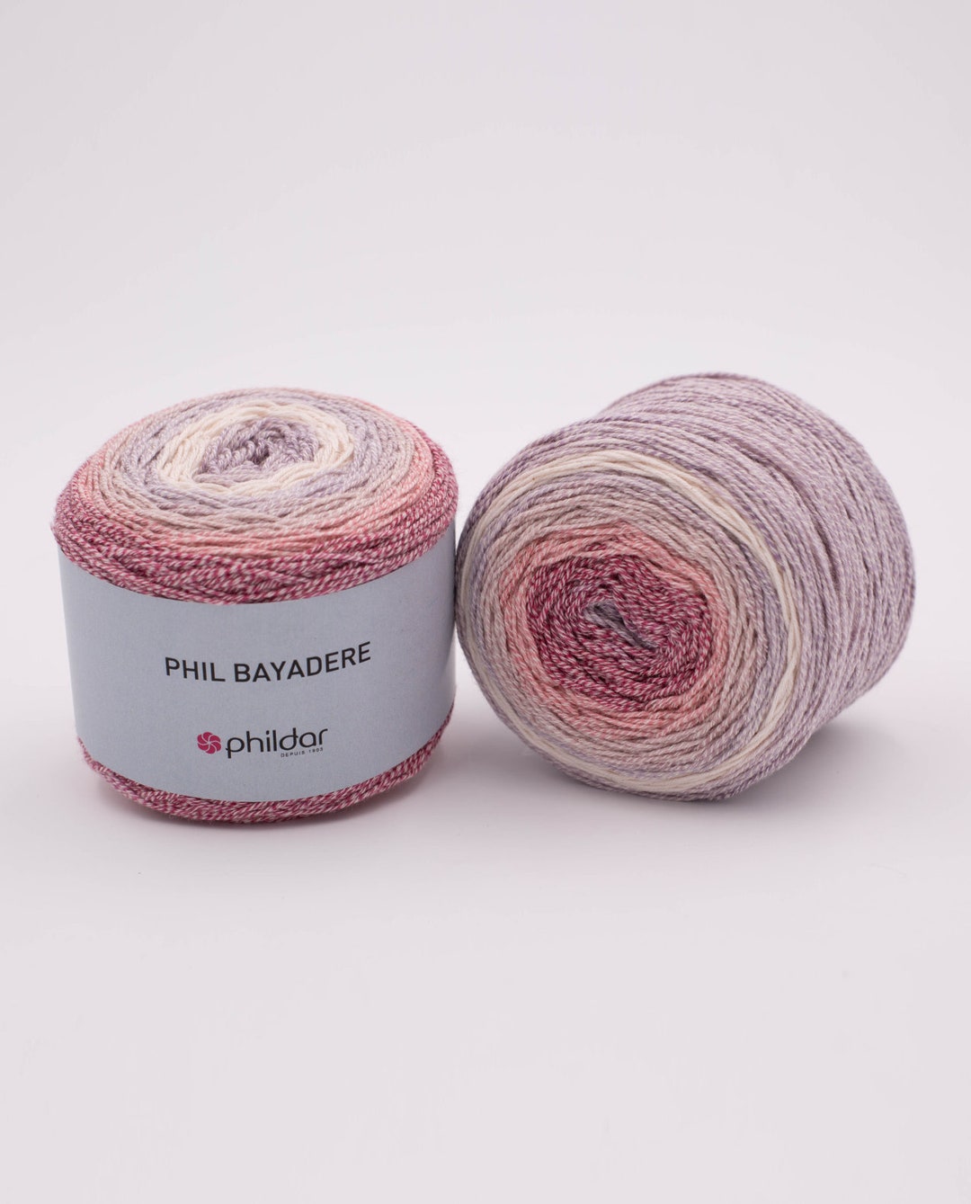 Rainbow Variegated Cotton Yarn, Self Striping Cotton Yarn, Phildar Phil ...