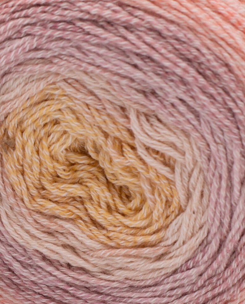 Rainbow Variegated Cotton Yarn, Self Striping Cotton Yarn, Phildar Phil ...