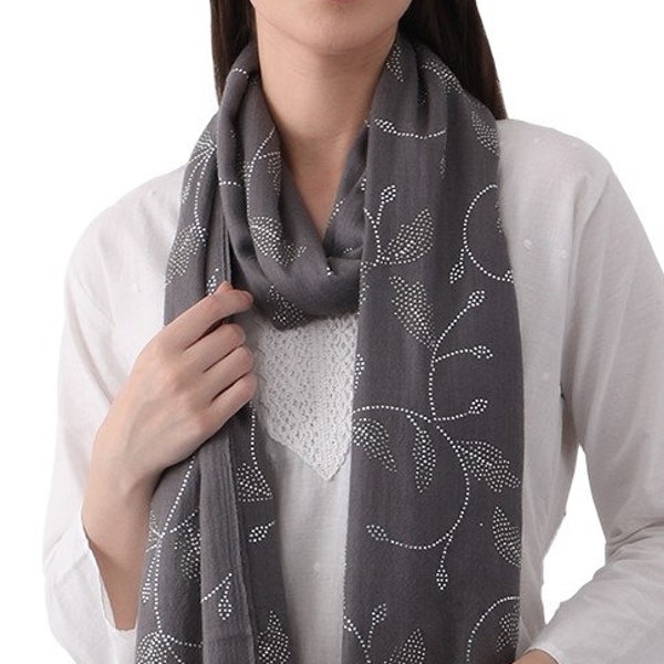 Grey Pashmina - Etsy
