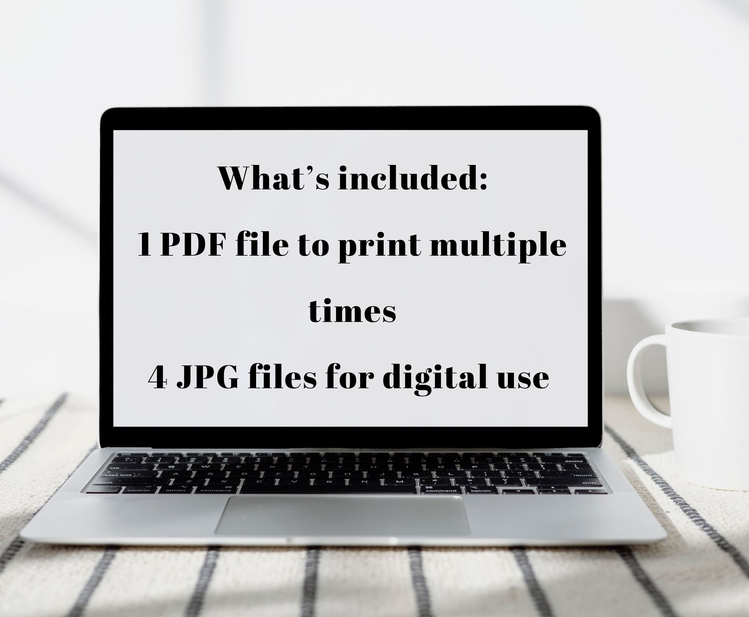 Printable Stationery Set US Letter Size PDF, Instant Download ...