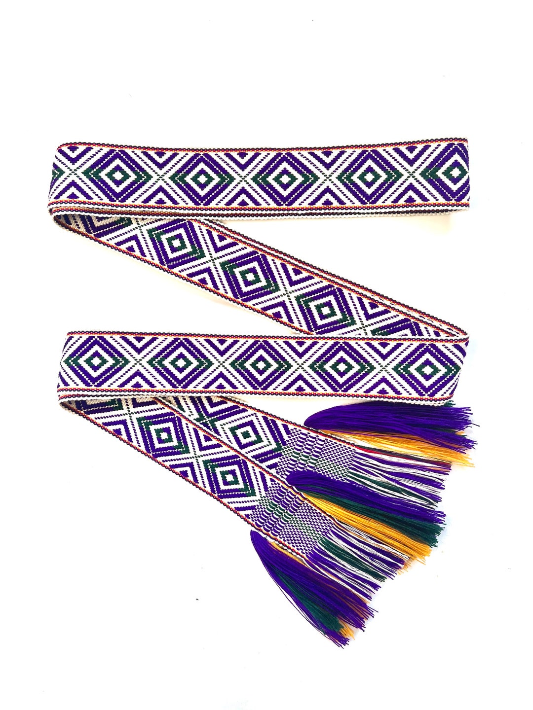 Woven Sash/ Traditional Baltic Pattern Design/baltic Style Band, Ethnic ...