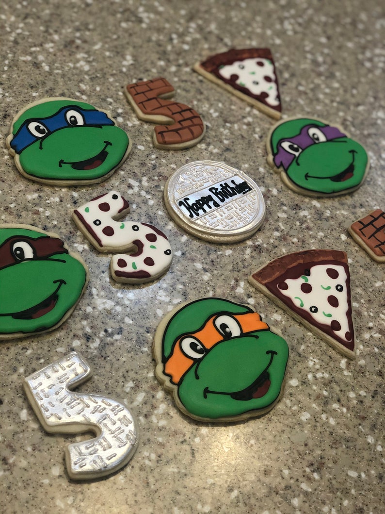 Teenage Mutant Ninja Turtle TMNT Cookies - Etsy