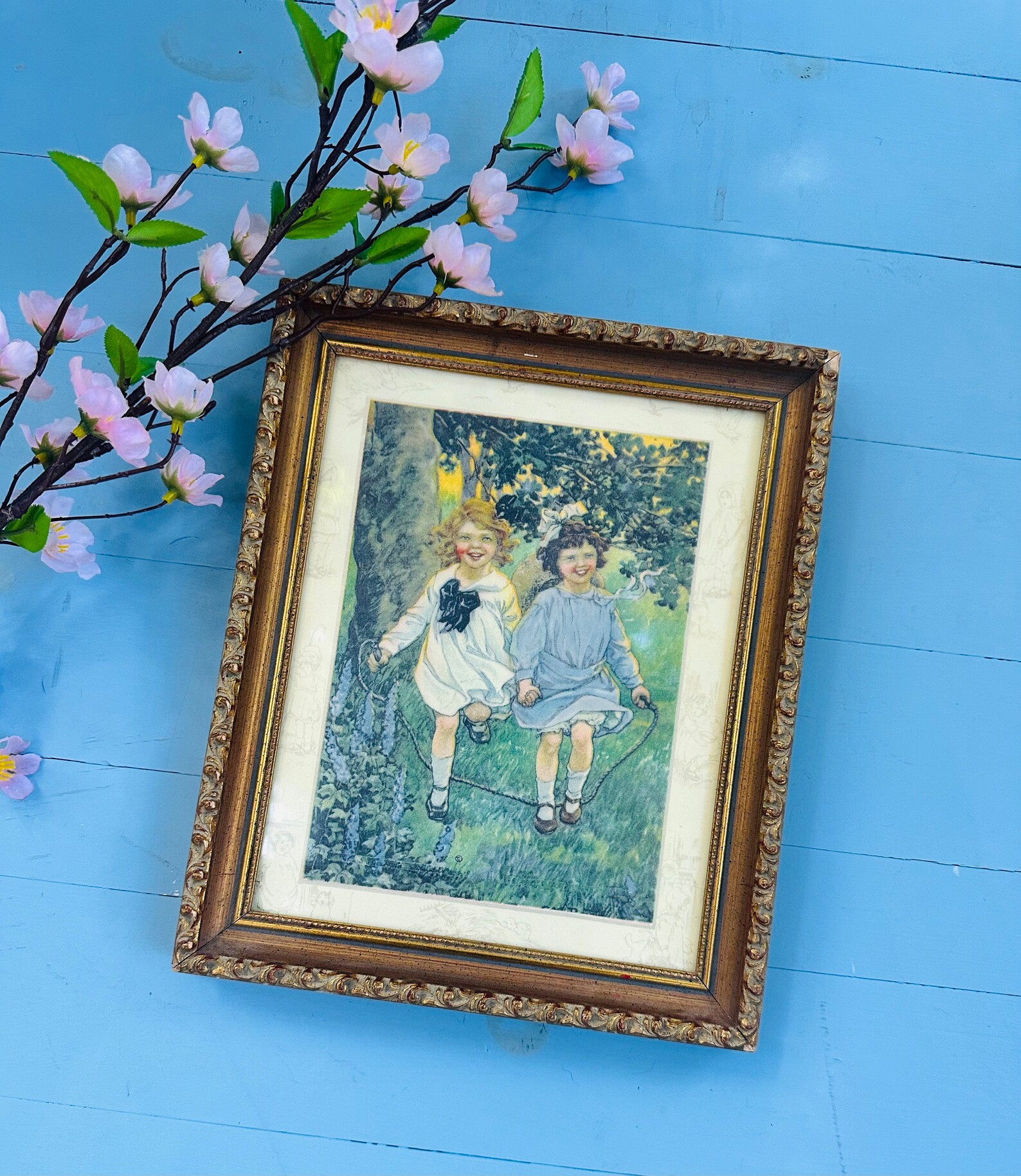 Vintage Little Girl Print, Baby Girl Nursery Decor, Victorian Girls ...