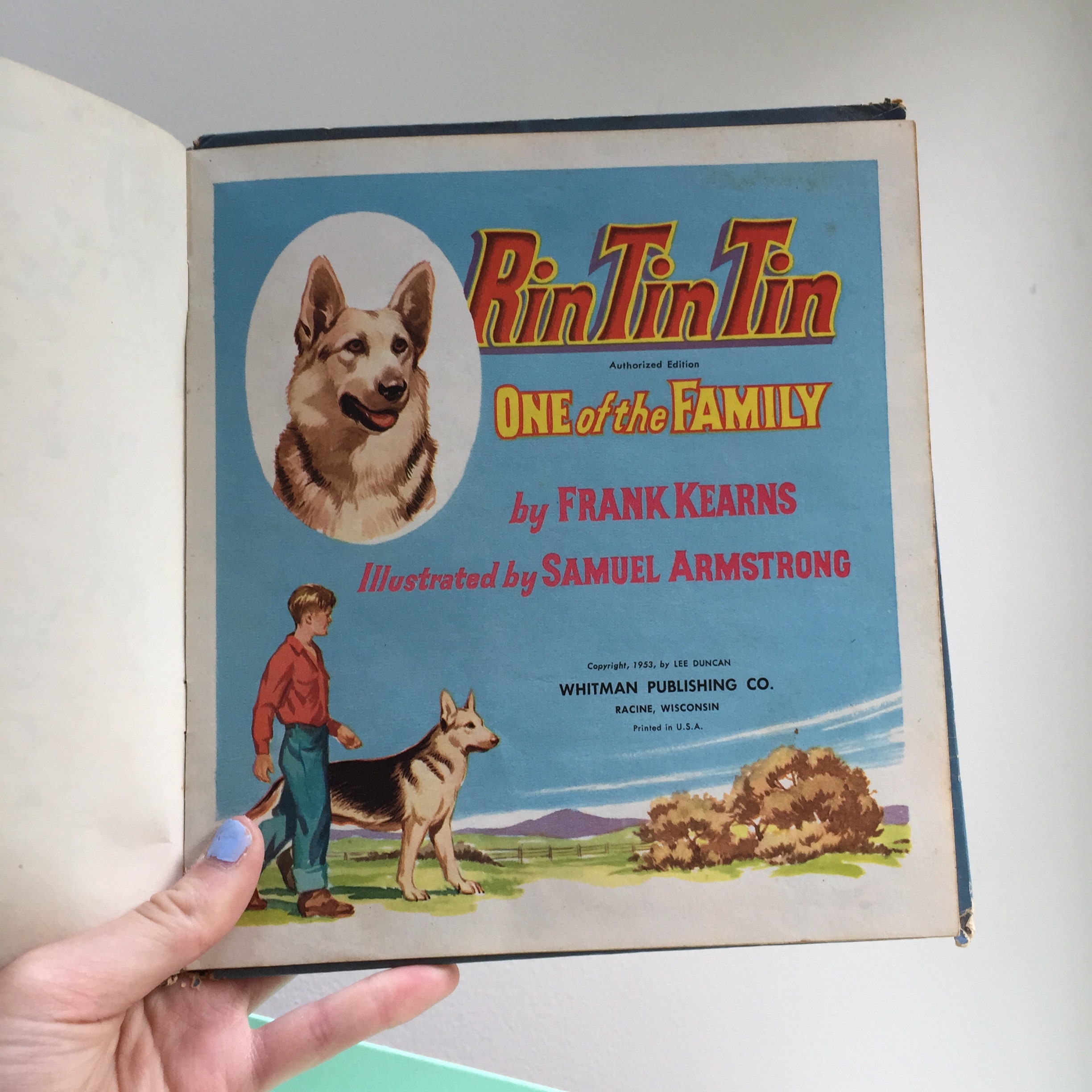 Vintage 1950s Rin Tin Tin Book, Vintage Children's Book, 1950s Children ...