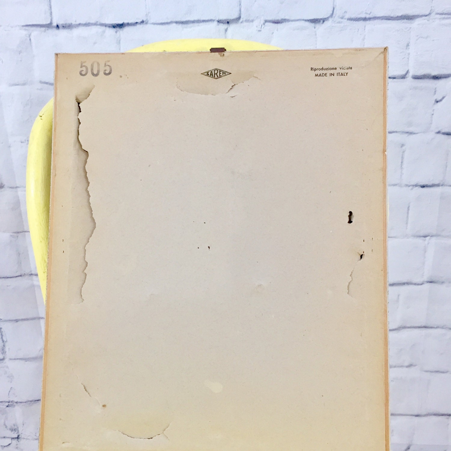 Vintage Italian Ceramic Framed Picture, Vintage Art, Three Dimensional ...