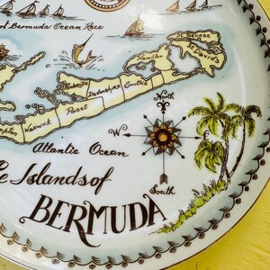 Vintage Bermuda Plate, Vintage Bermuda Souvenir Plate, Vintage Travel ...