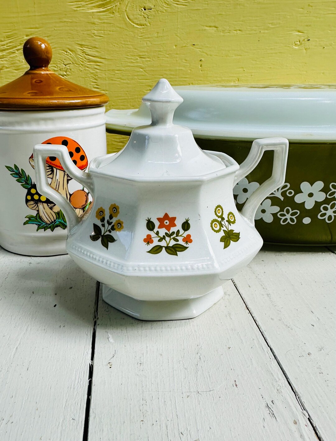 Vintage 70s Johnson Brothers Posey Sugar Bowl, 1970s Sugar Bowl, 1970s ...