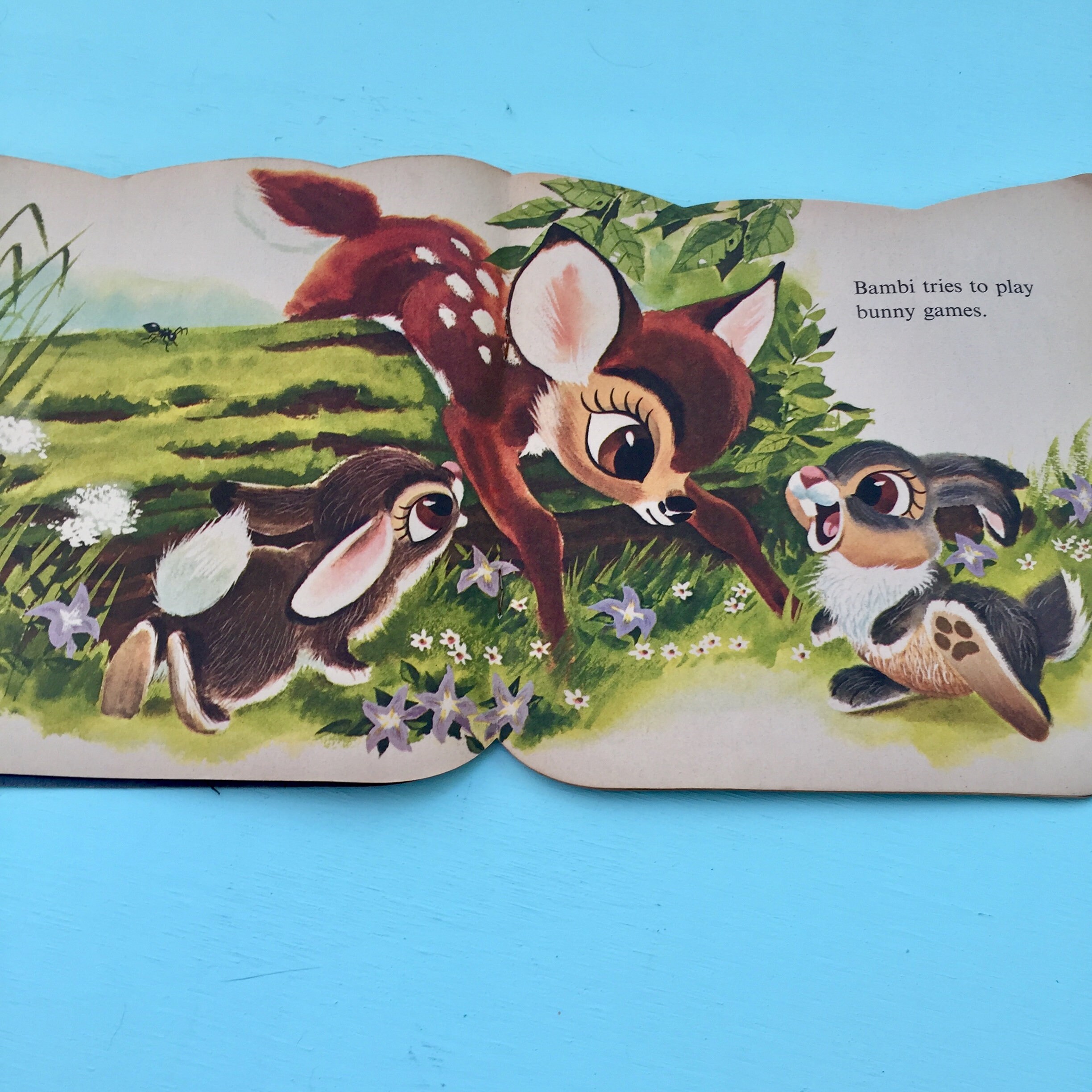 Vintage 1960s Bambi Book, Walt Disney's Bambi Book, Vintage Bambi Book