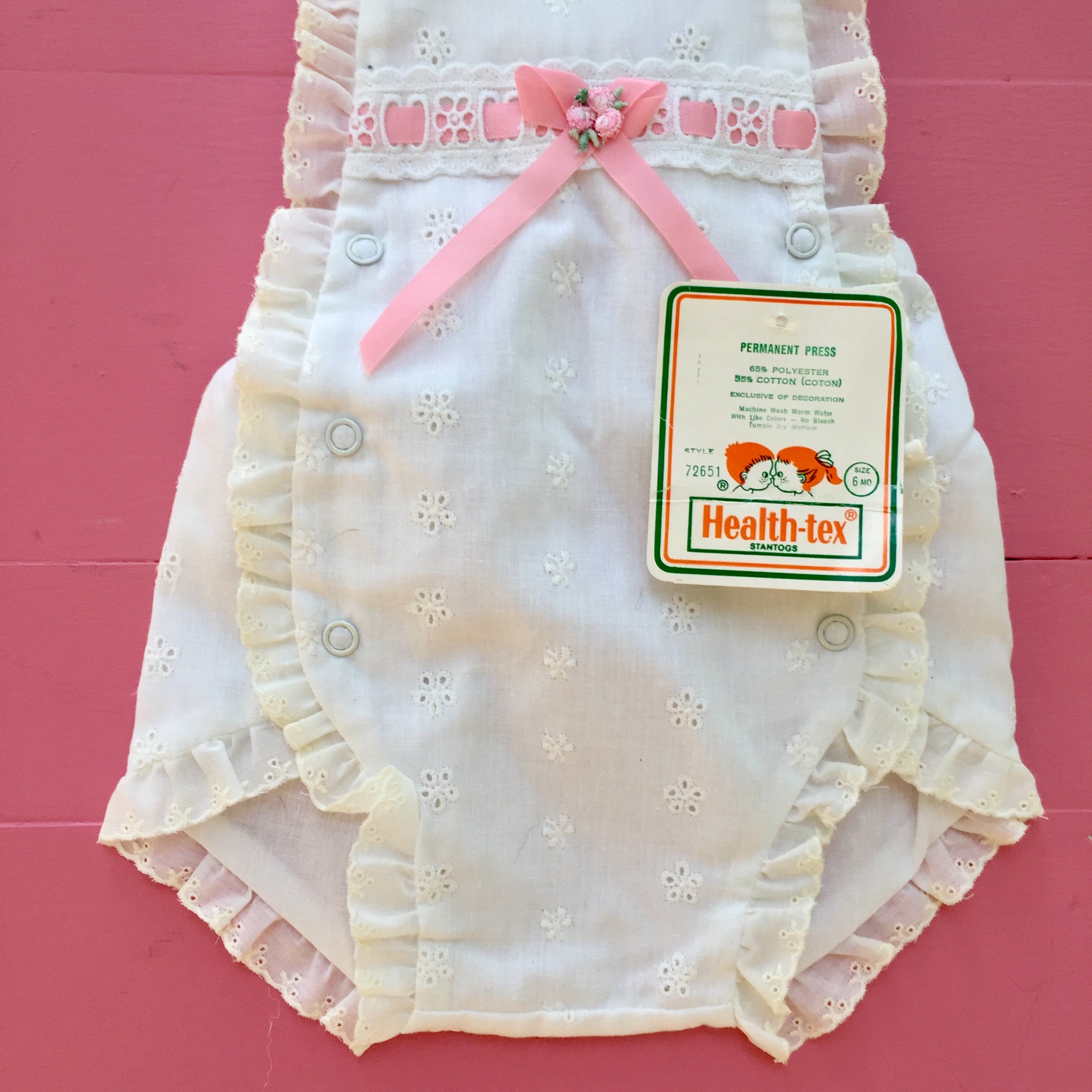Vintage NOS Baby Girl Outfit, Size 6 to 9 months, Vintage Health-Tex ...