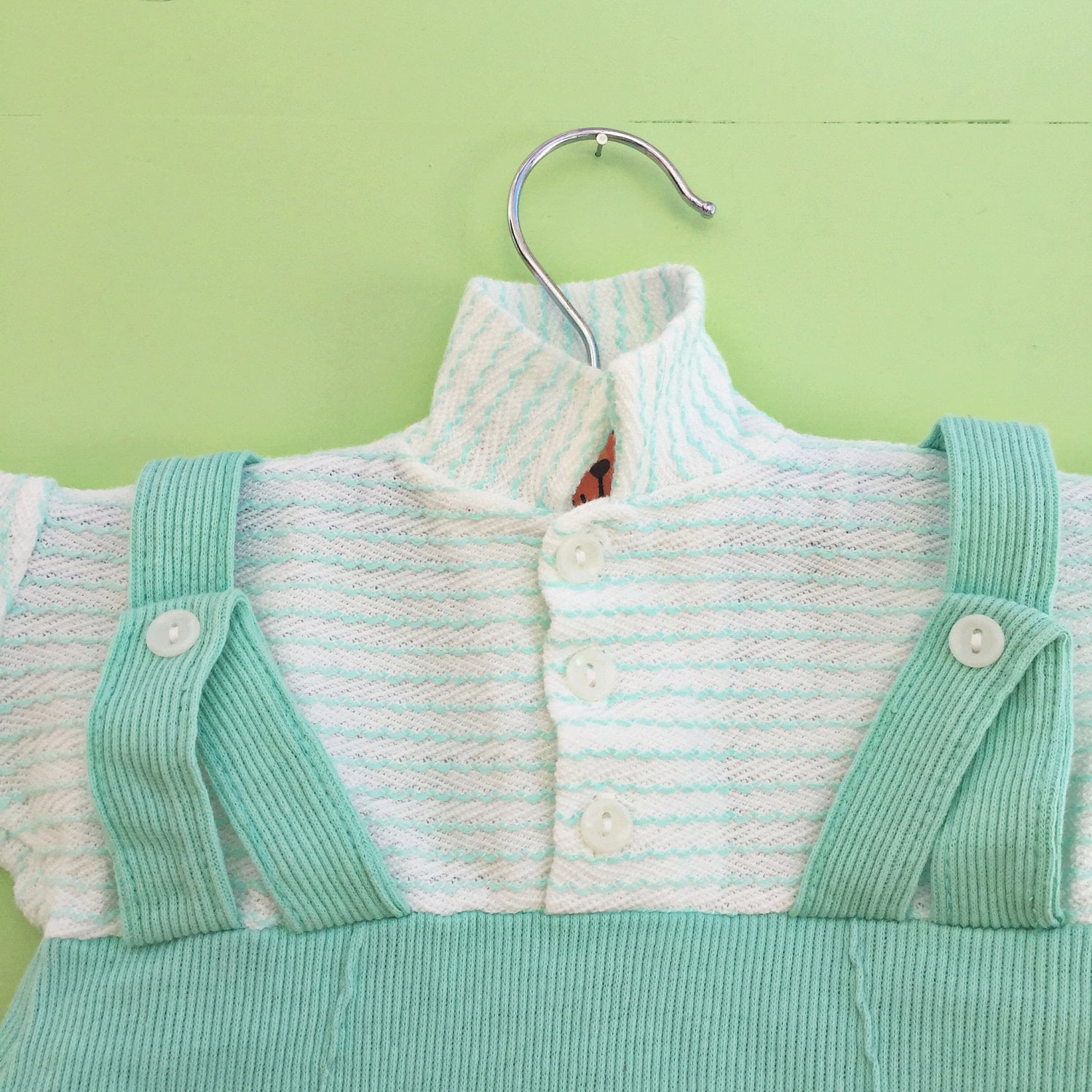 Vintage 1960s Baby Boy Knit Romper, Kiddy Kotton by Wooly Togs ...