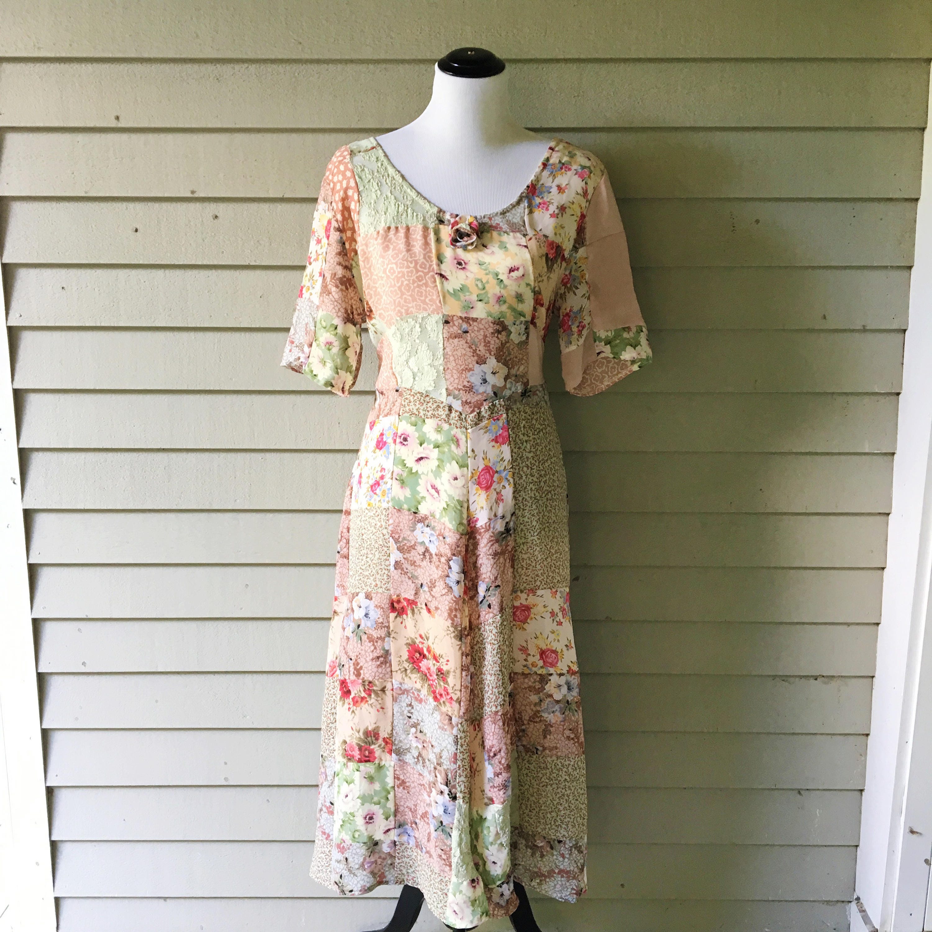 Vintage CDC Dress, Women's Size 10, Vintage Boho Dress, Vintage ...